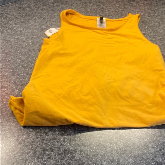 Zara | Tops | Bright Yellow Tank Top | Poshmark
